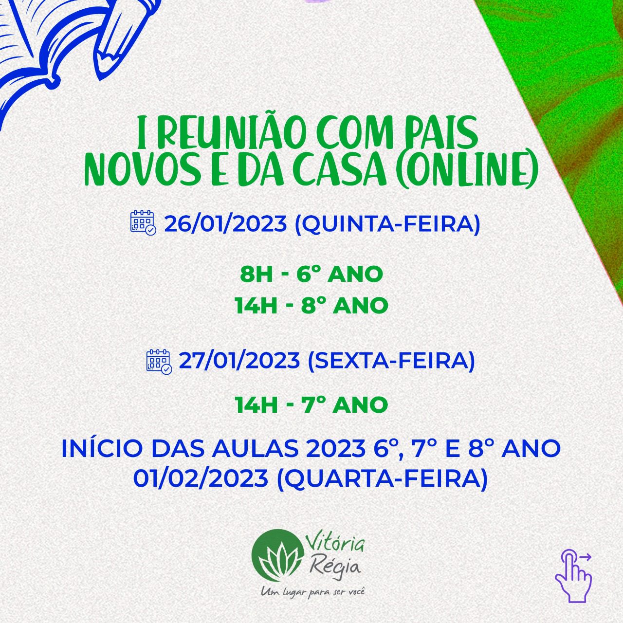 Volta às Aulas 2023- Vitória Régia - VR